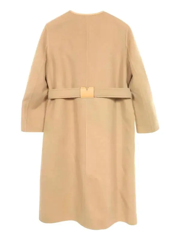 LOUIS VUITTON 2000s Belted Coat - Neutrals