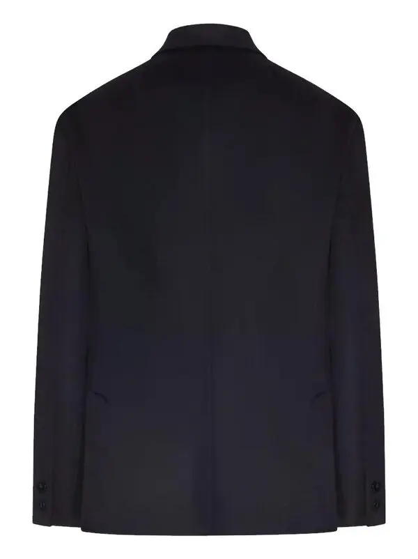 Giorgio Armani Double-breasted Cashmere Jacket - Blue