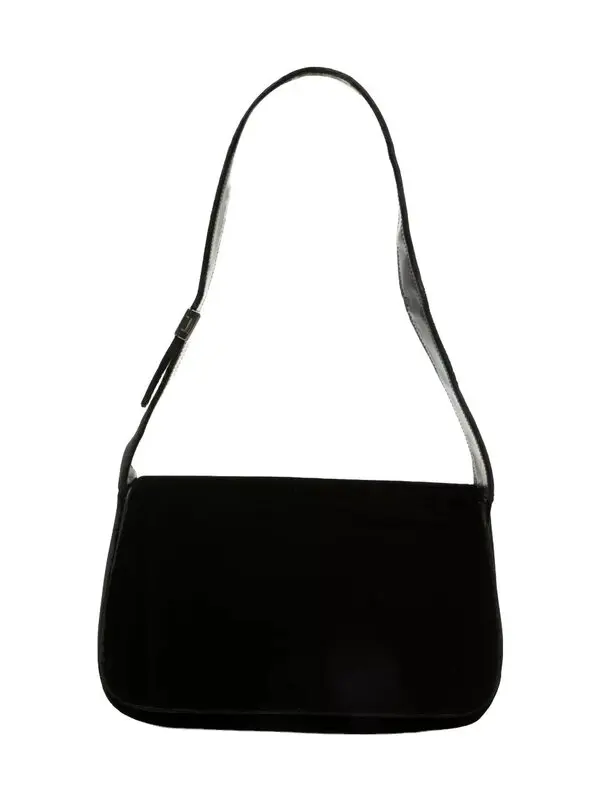 Prada 2000-2013 Velvet Shoulder Bag - Black