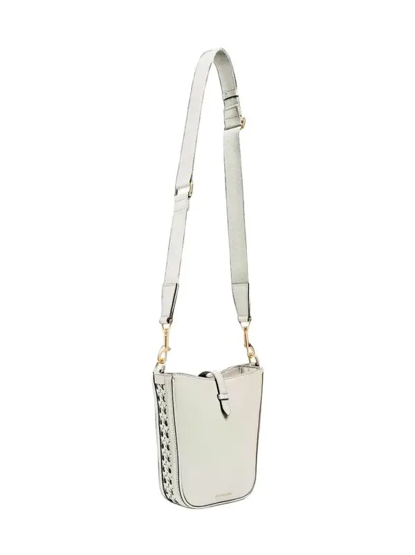 AVITEUR Mini Gigi Weave-detail Crossbody Bag - Neutrals