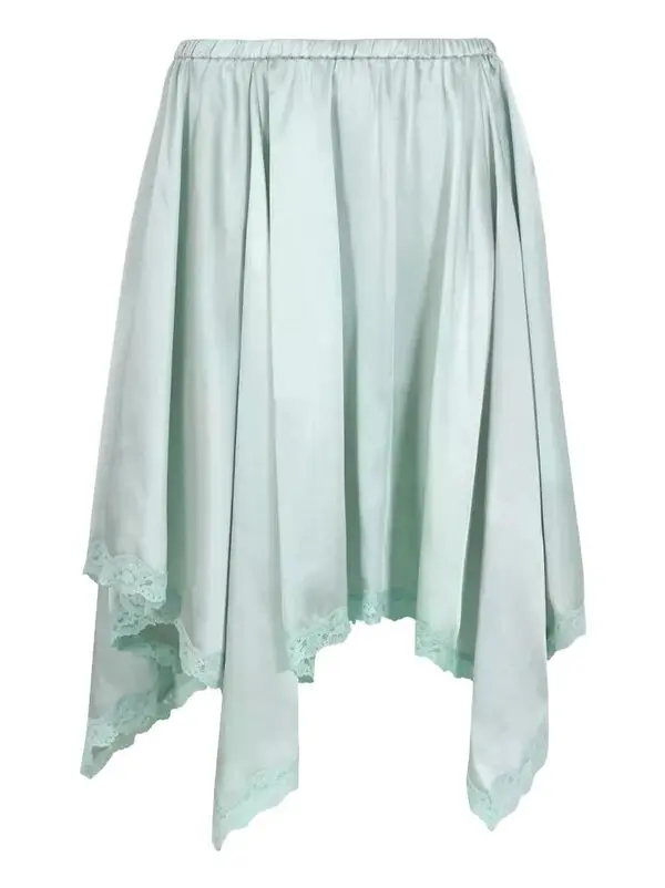 Sandy Liang Sophie Lace-trimmed Midi Skirt - Green
