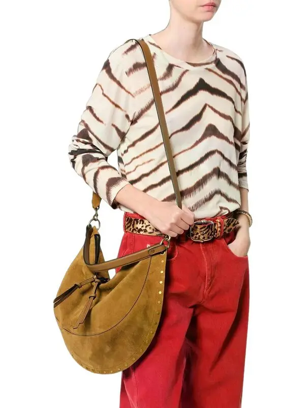 Isabel Marant Étoile Oskan Soft L Suede Bag - Brown