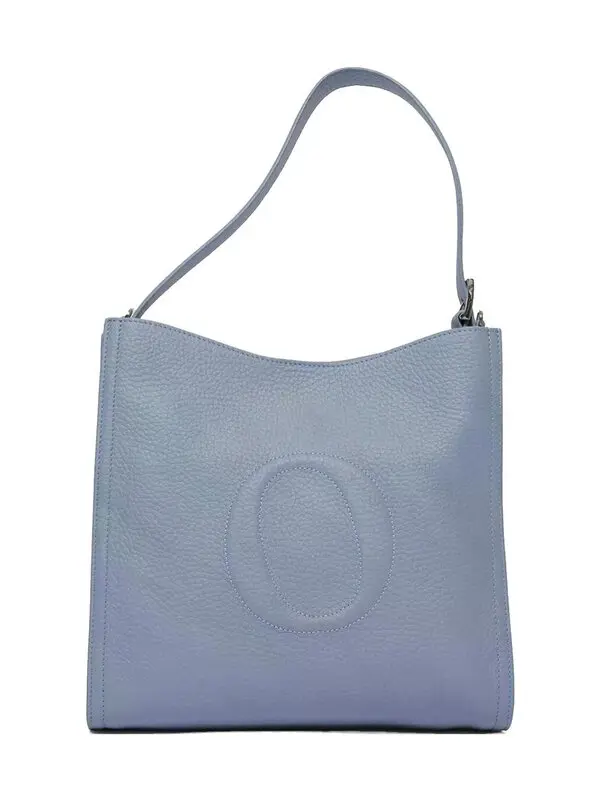 Orciani Medium Her-o Grained-leather Shoulder Bag - Blue