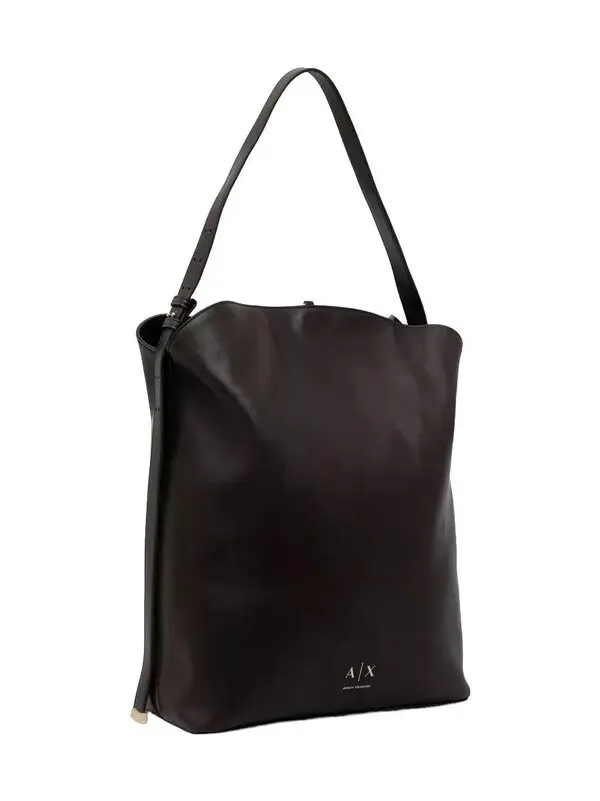 Armani Exchange Logo-print Shoulder Bag - Brown