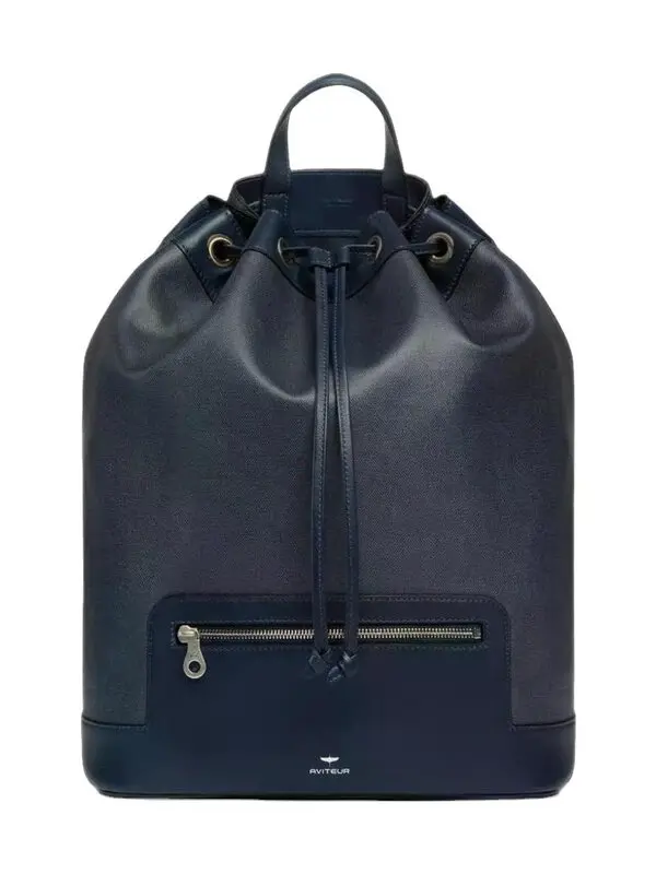 AVITEUR Newport Canvas Backpack - Blue