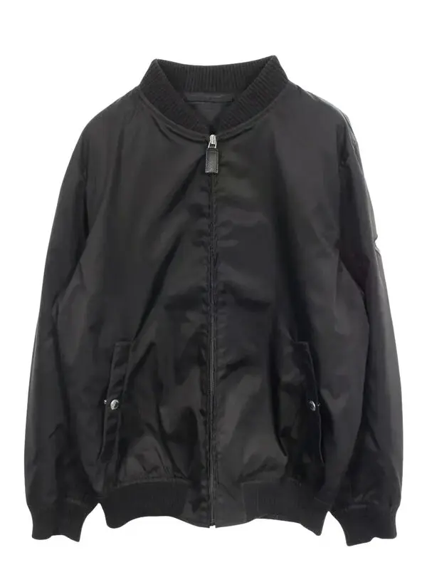 Prada 2010s Re-nylon Triangle-logo Jacket - Black