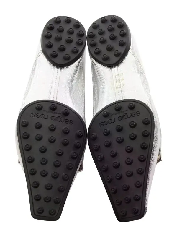 SERGIO ROSSI 2020s Sr Twenty Buckled Loafers - Silver