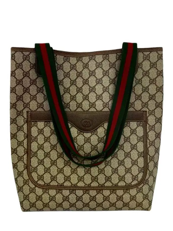 Gucci 20th Century Gg Supreme Web Tote Bag - Neutrals