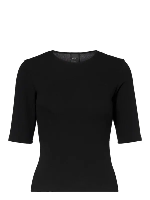 LESET Lauren Jersey T-shirt - Black