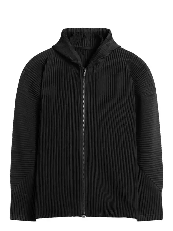Issey Miyake Pleated Blouson Jacket - Black