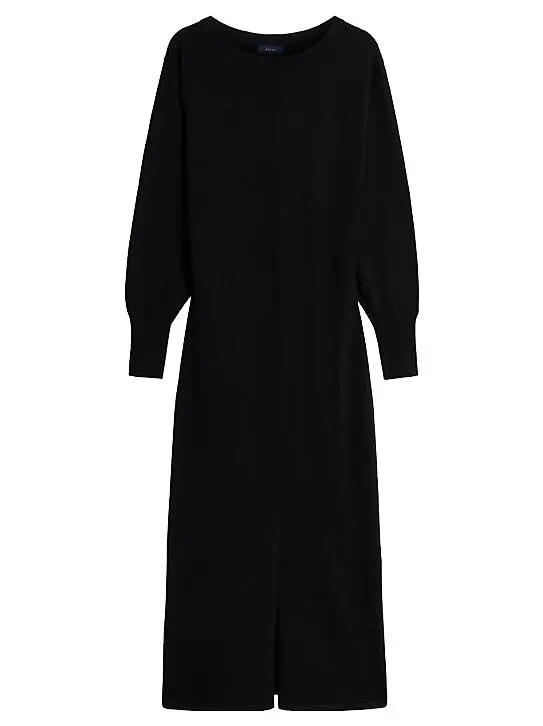 Soeur Kathleen Merino-wool Knitted Midi Dress - Black