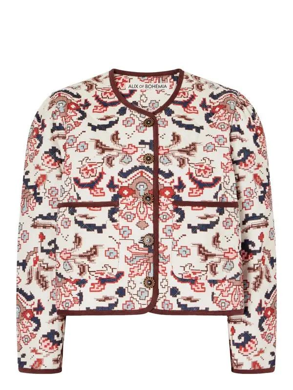 Alix Of Bohemia Dorian Jacquard Cotton-corduroy Jacket - Multi