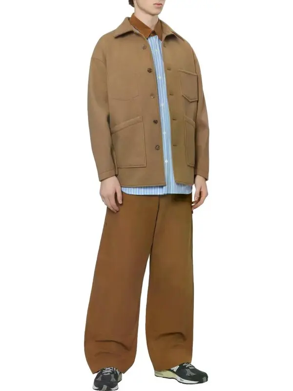 Comme Des Garçons Straight-leg Trousers - Brown