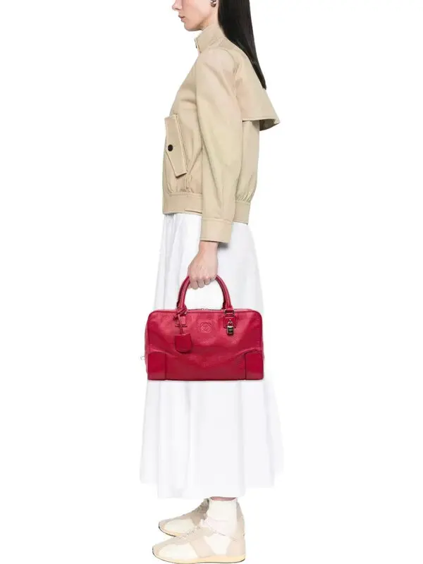 Loewe 2011 Leather Amazona 36 Handbag - Pink