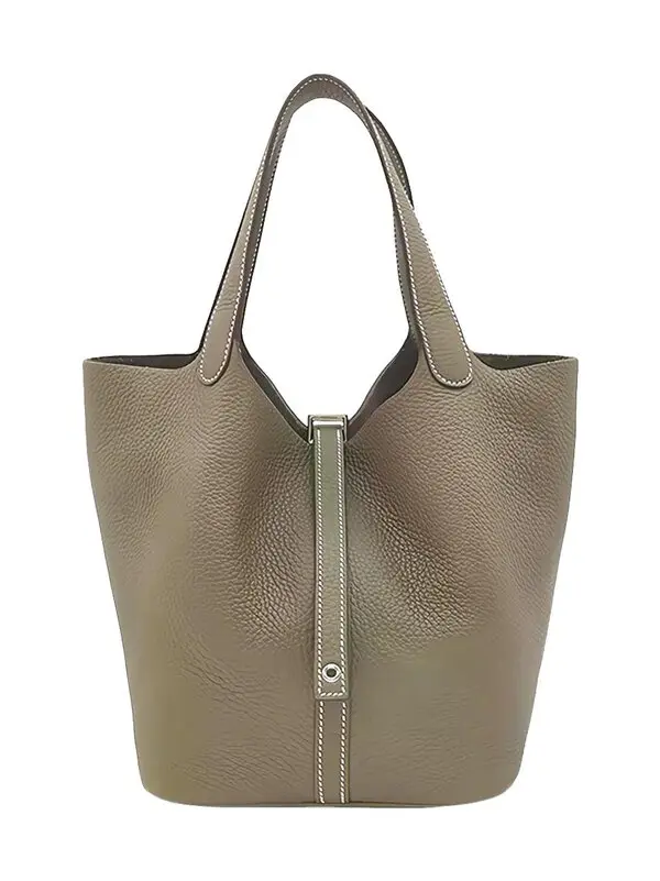 Hermès 2025 Clemence Picotin Lock 22 Handbag - Brown