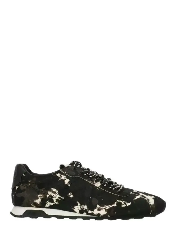 Ash Kill Bill Cow-print Panelled Sneakers - Black