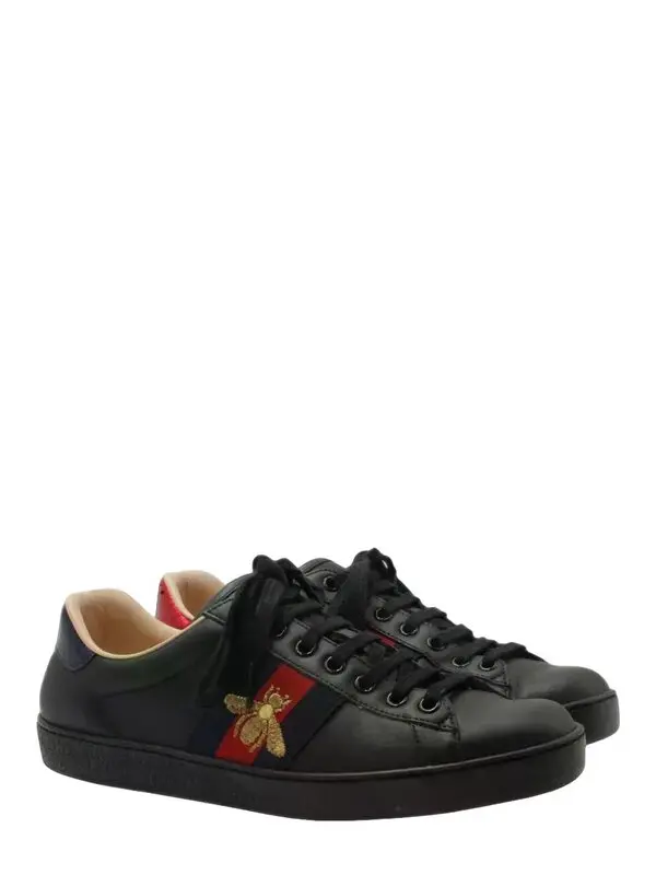 Gucci Ace Python-effect Sneakers - Black