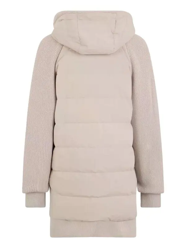 MOORER Hooded Puffer Jacket - Neutrals