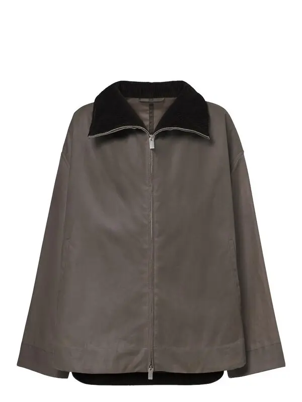 TOTEME Coated Cotton Jacket - Green