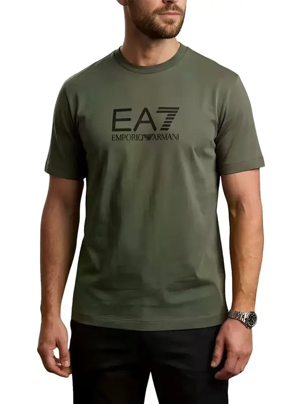 EA7 Logo-print T-shirt - Green