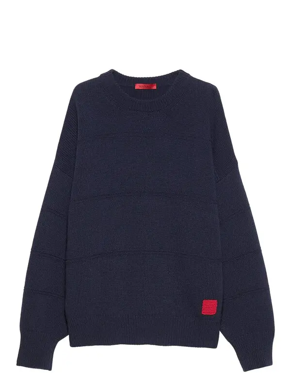 Max & Co. Virgin Wool Sweater - Navy