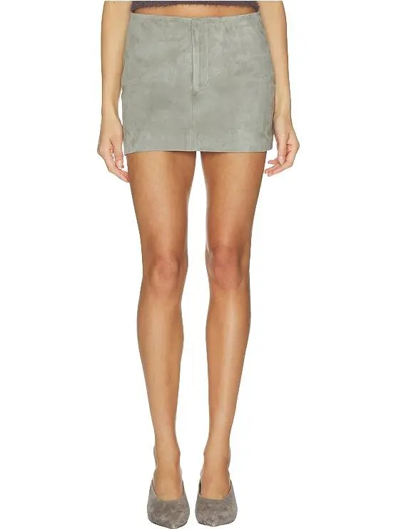 Still Here Date Skirt - Grey