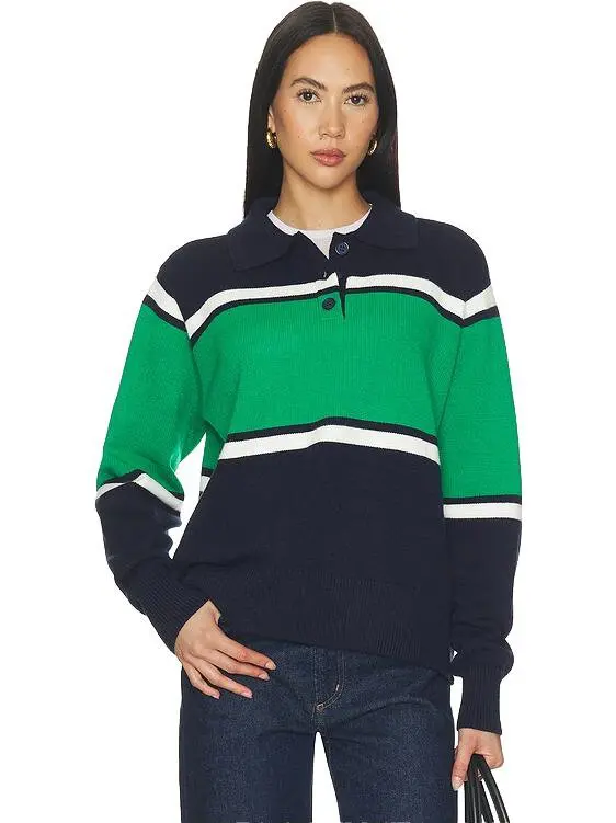 ALL THE WAYS Eileen Polo Sweater - Multi