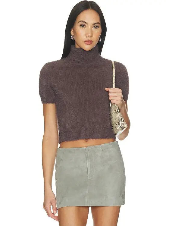 MORE TO COME Bailee Knit Top - Grey