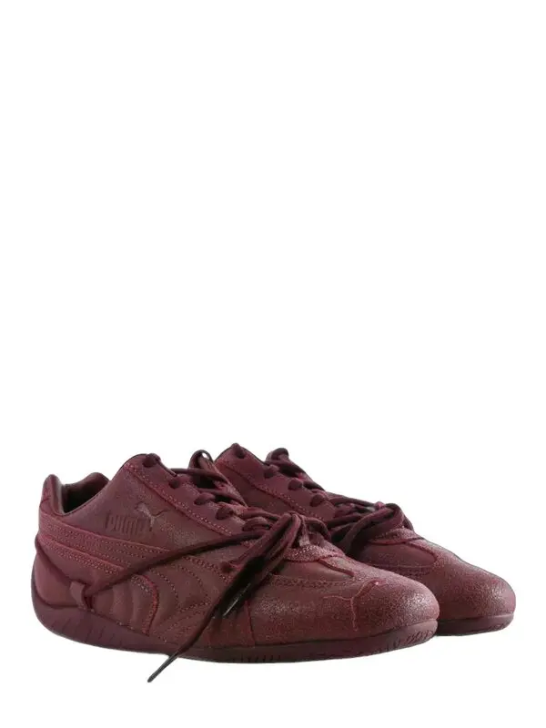 PUMA Logo-embossed Lace-up Sneakers - Red