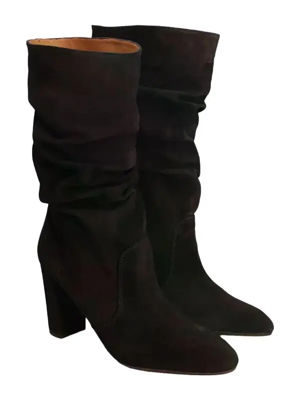 Chie Mihara Eychel Slouchy Suede Boots - Brown
