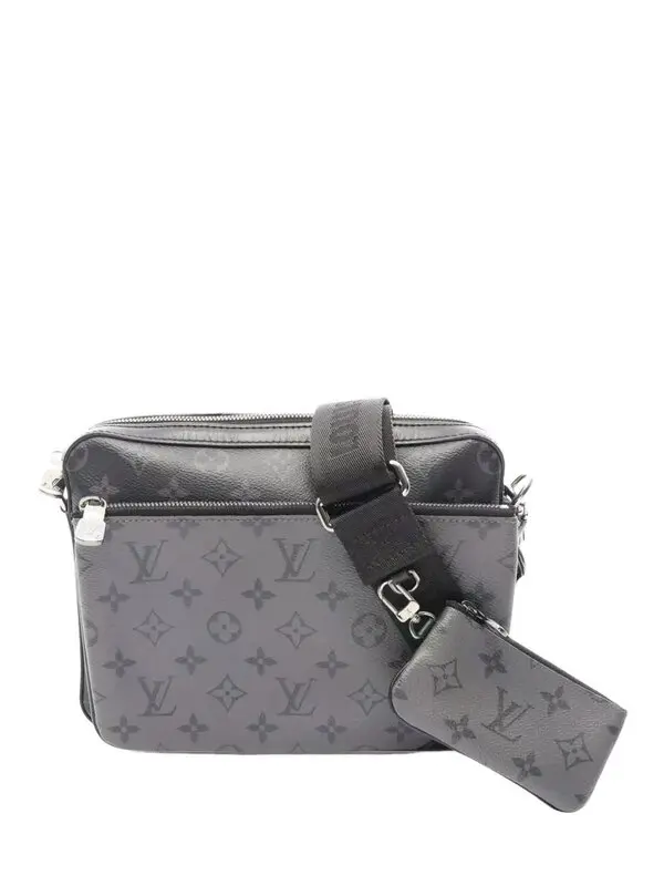 LOUIS VUITTON 2020 Monogram Eclipse Trio Messenger Crossbody Bag - Black