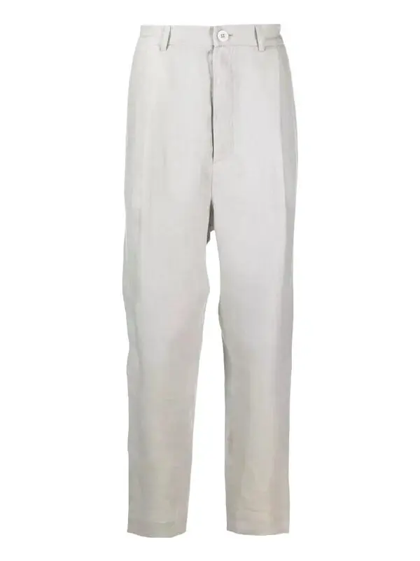 TESSITURA BODY COUTURE Darted Tapered-cut Trousers - Grey