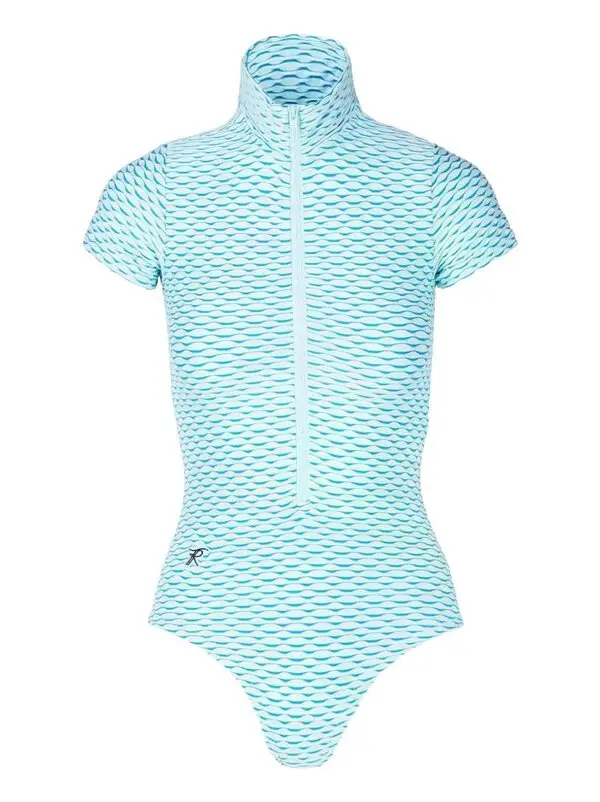 TESSITURA BODY COUTURE 3d-effect Bodysuit - Blue