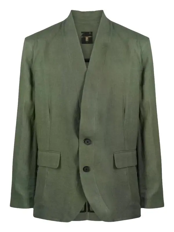 TESSITURA BODY COUTURE Button-down Blazer - Green