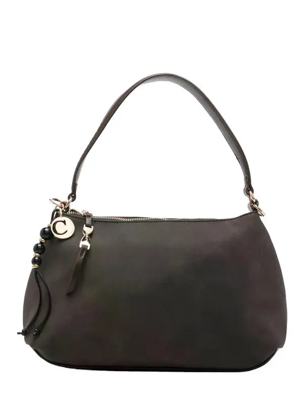 CAFÈNOIR Suede-effect Shoulder Bag - Brown