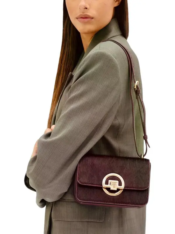 APATCHY LONDON Tilly Hair-on Leather Mini Bag - Red