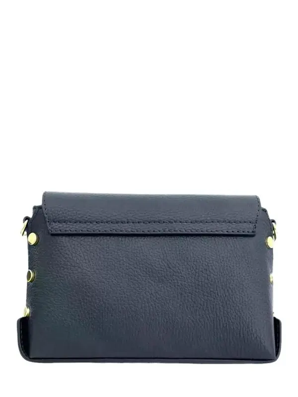 APATCHY LONDON Bloxsome Studded Leather Crossbody Bag - Blue