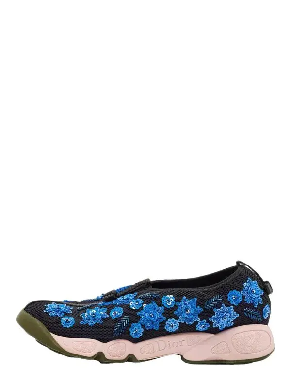 Dior Fusion Sequin-embellished Slip-on Sneakers - Black