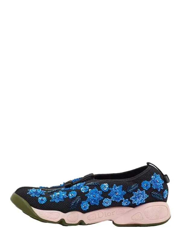 Dior Fusion Sequin-embellished Slip-on Sneakers - Black