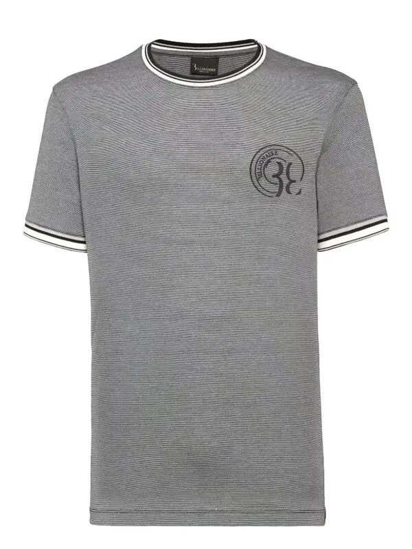 BILLIONAIRE Double B Logo-embroidered T-shirt - Grey