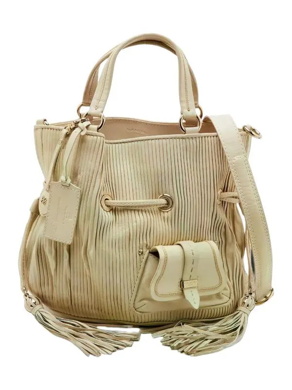 LANCEL Premier Flirt Accordion Tote Bag - Neutrals