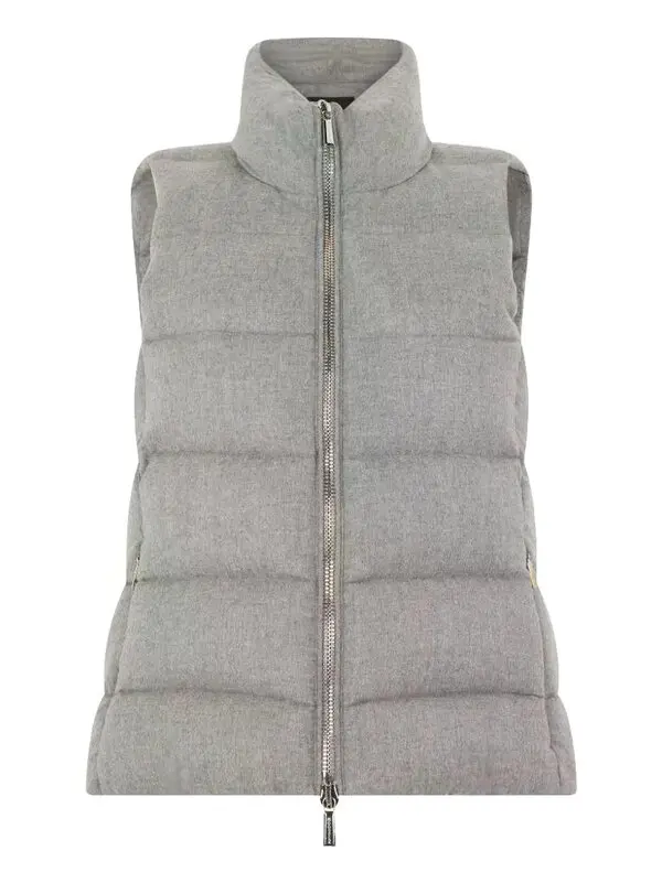 MOORER Borneo-il Padded Cashmere Gilet - Grey