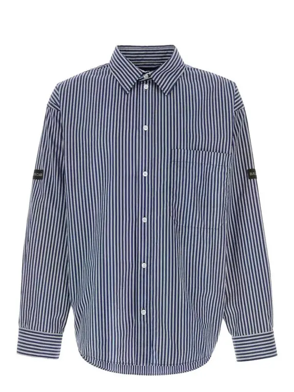 Balenciaga Striped Shirt - Blue