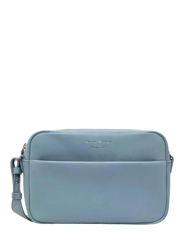 Emporio Armani Logo-print Shoulder Bag - Blue