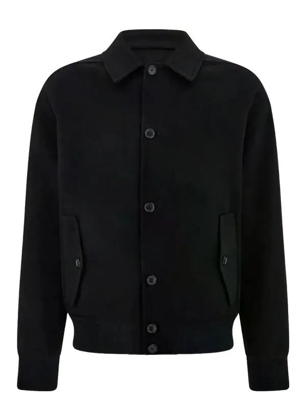 FERRAGAMO Wool And Cashmere Blouson - Black