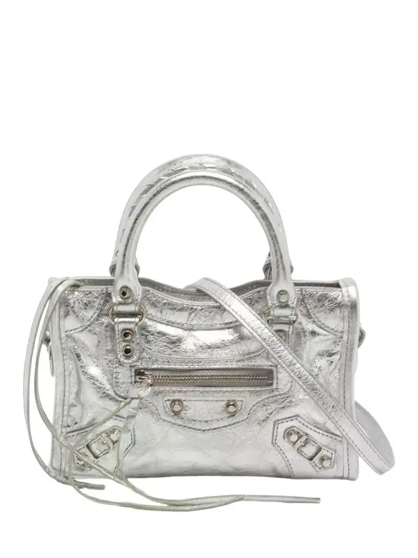 Balenciaga Nano Le City Tote Bag - Silver