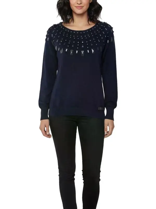 Burberry Stud-embellished Sweater - Blue
