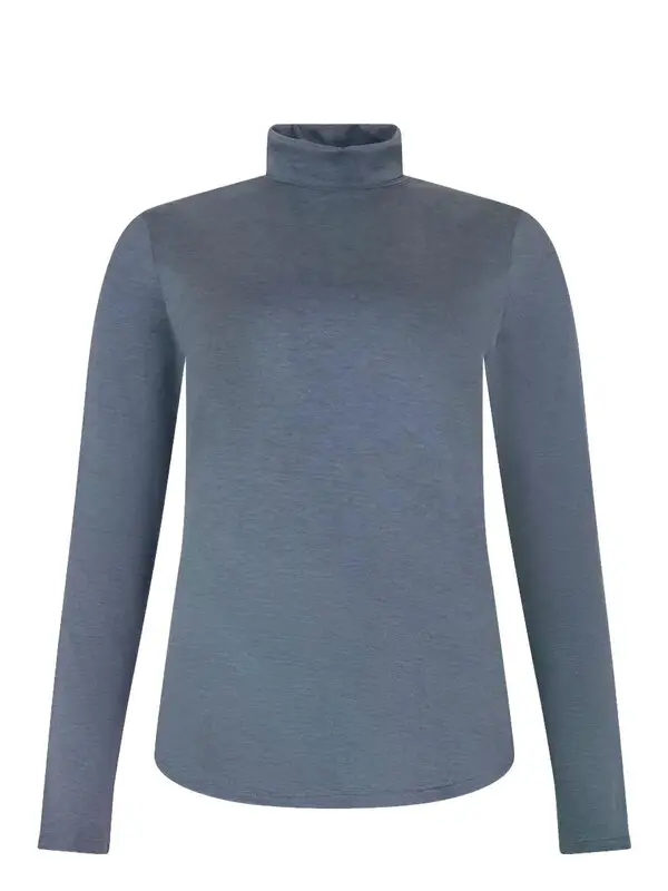 MOORER Lenas-kc Roll-neck Long-sleeve T-shirt - Blue
