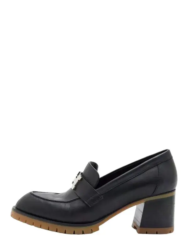 Hermès Faubourg H Clasp Loafers - Black