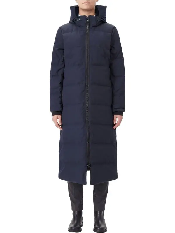 Canada Goose Mystique Long Down-filled Hooded Parka - Navy